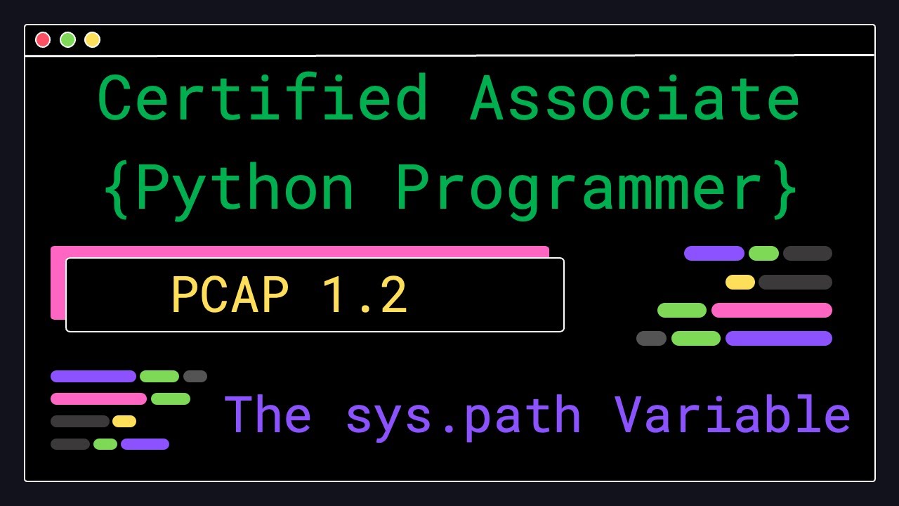 PCAP 1.2 - The sys.path Variable - Certified Associate Python Programmer