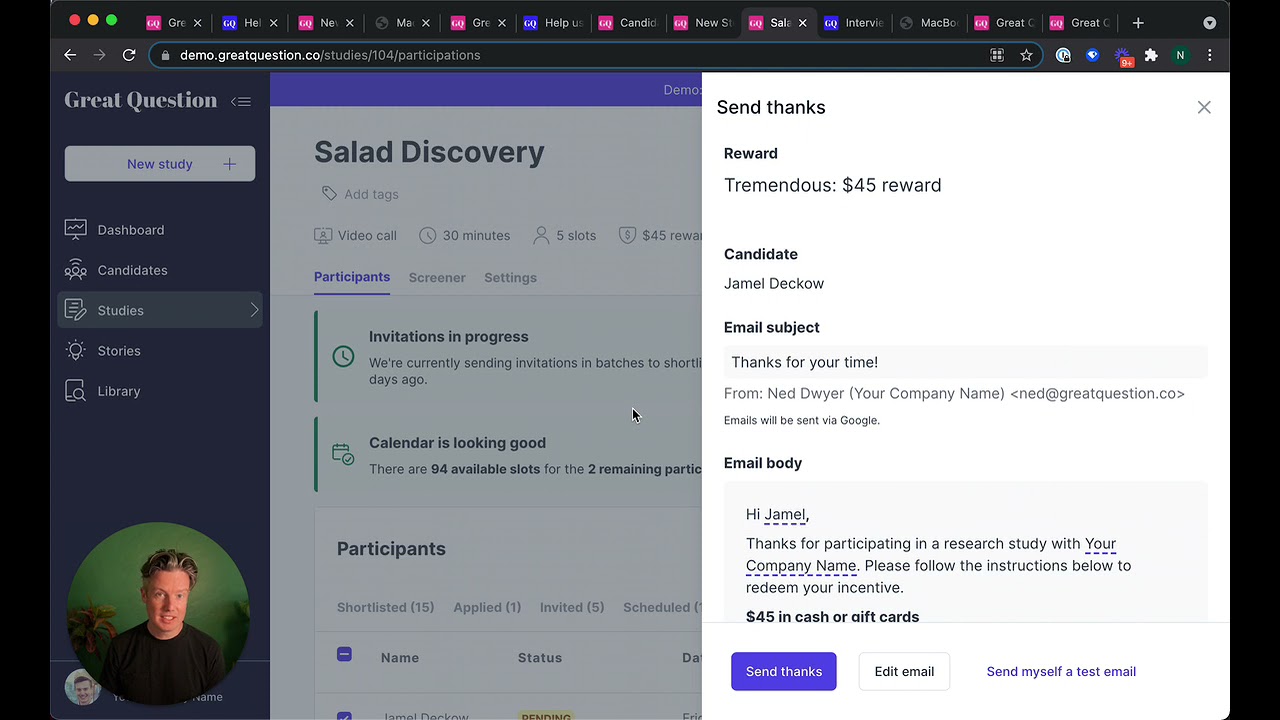 Great Question Product Demo