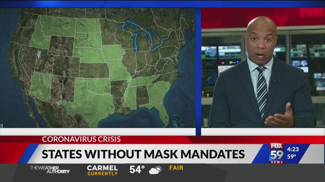 Looking at states without mask mandates