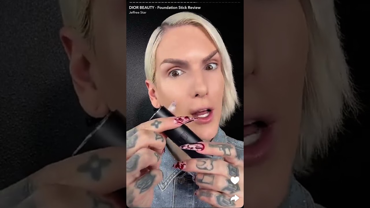 Jeffree Star Tries the Dior Stick Foundation |Snapchat Story