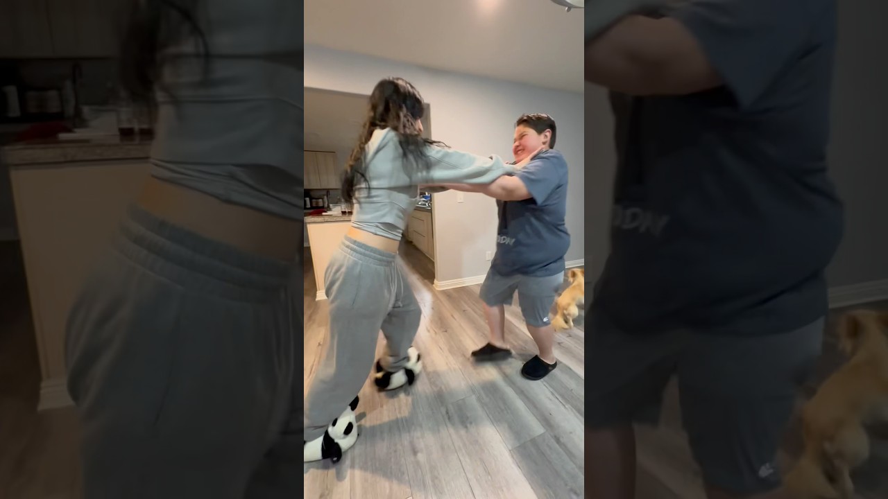 brother and sister fighting AGAIN! #shorts #vlogs