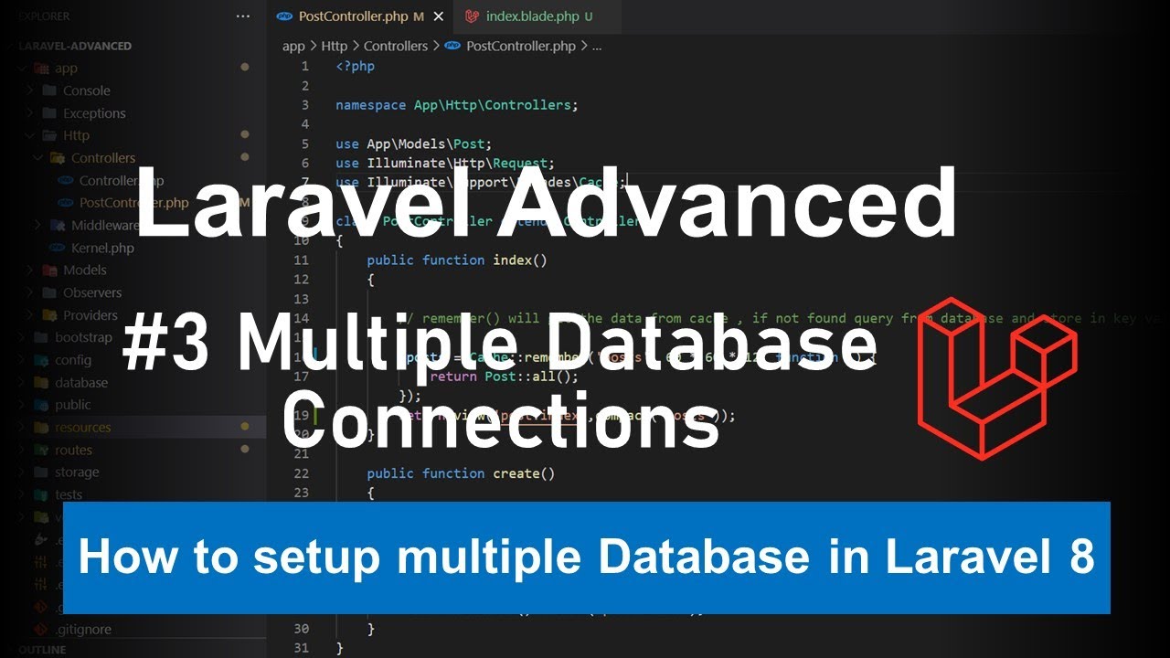 Laravel 8 Advanced - #3 Setup multiple databases