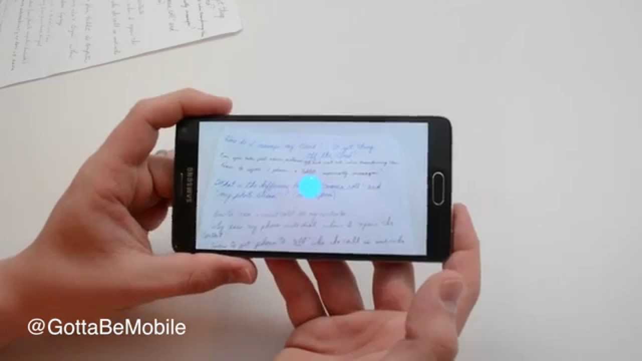 How to Scan Notes with the Galaxy Note 4