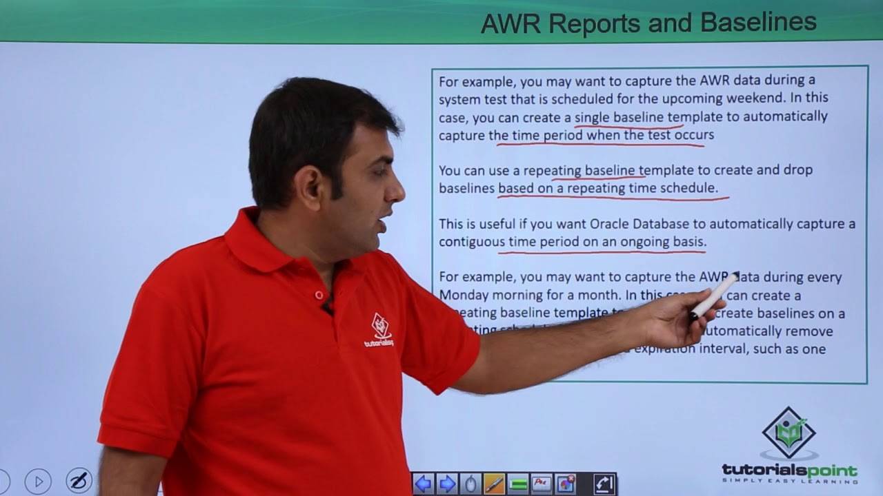 AWR Reports and Baselines
