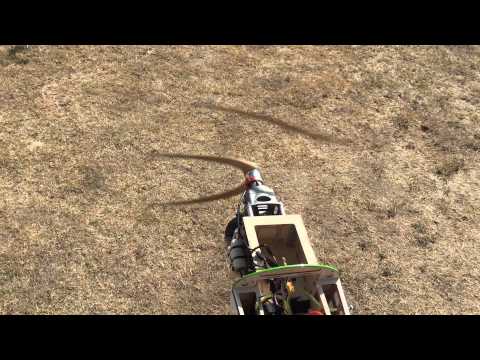 DJ 72cc engine pre-flight test
