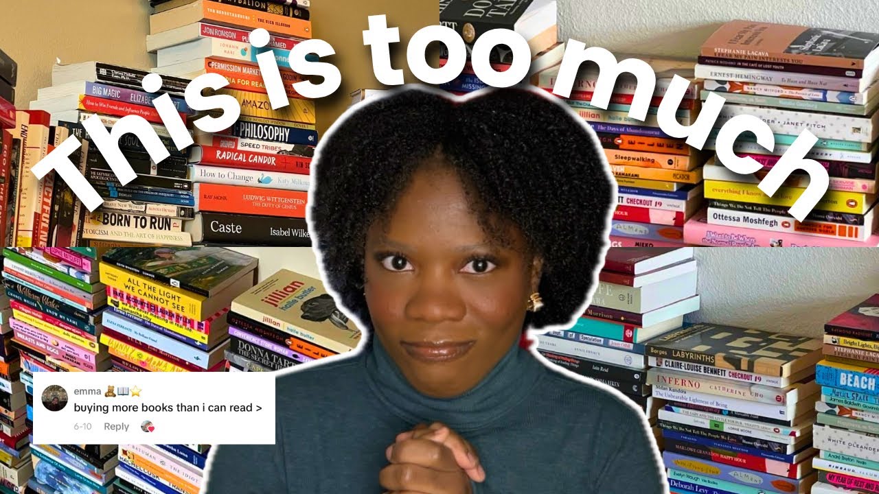 Having 800+ books in your physical TBR is not normal | Booktok massive TBR problem  
