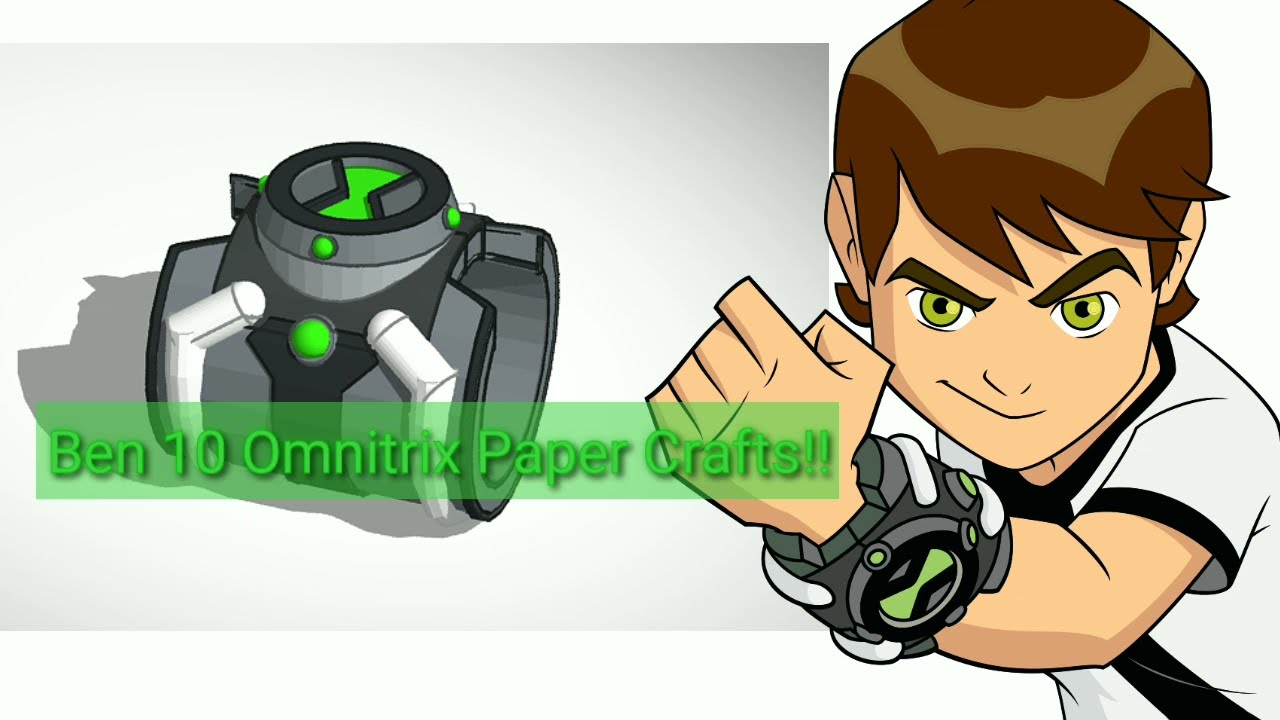 Ben 10 Omnitrix Papercraft Template!! [Read Desc For materials And Tenplate Link!]