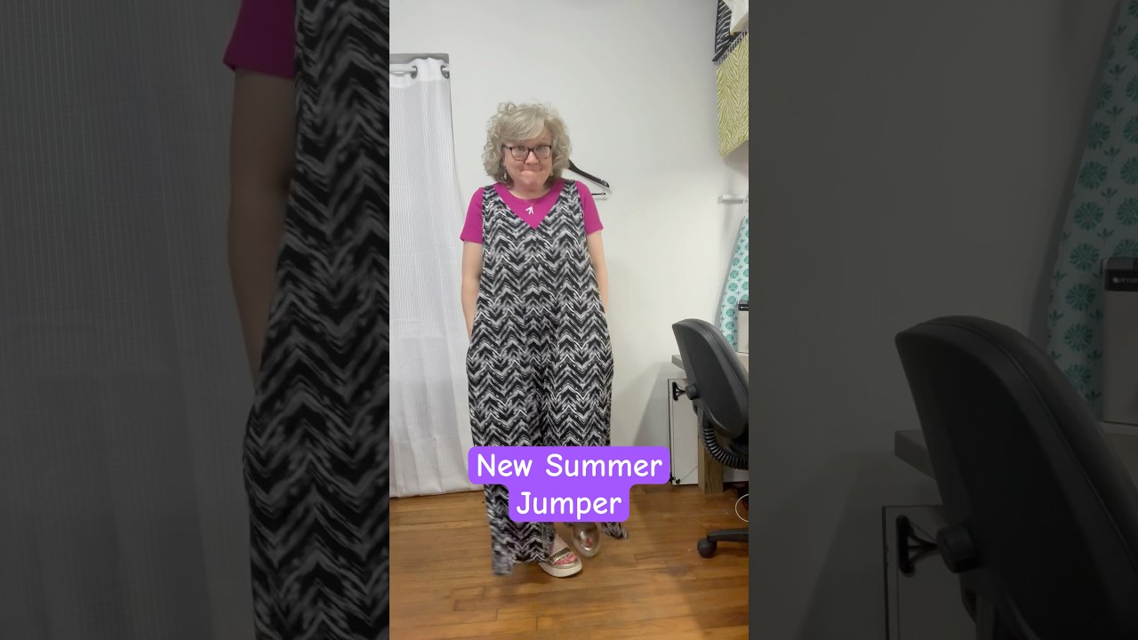 DIY Summer Jumper from free pattern #sewing #jumpsuit #summerclothes #diy