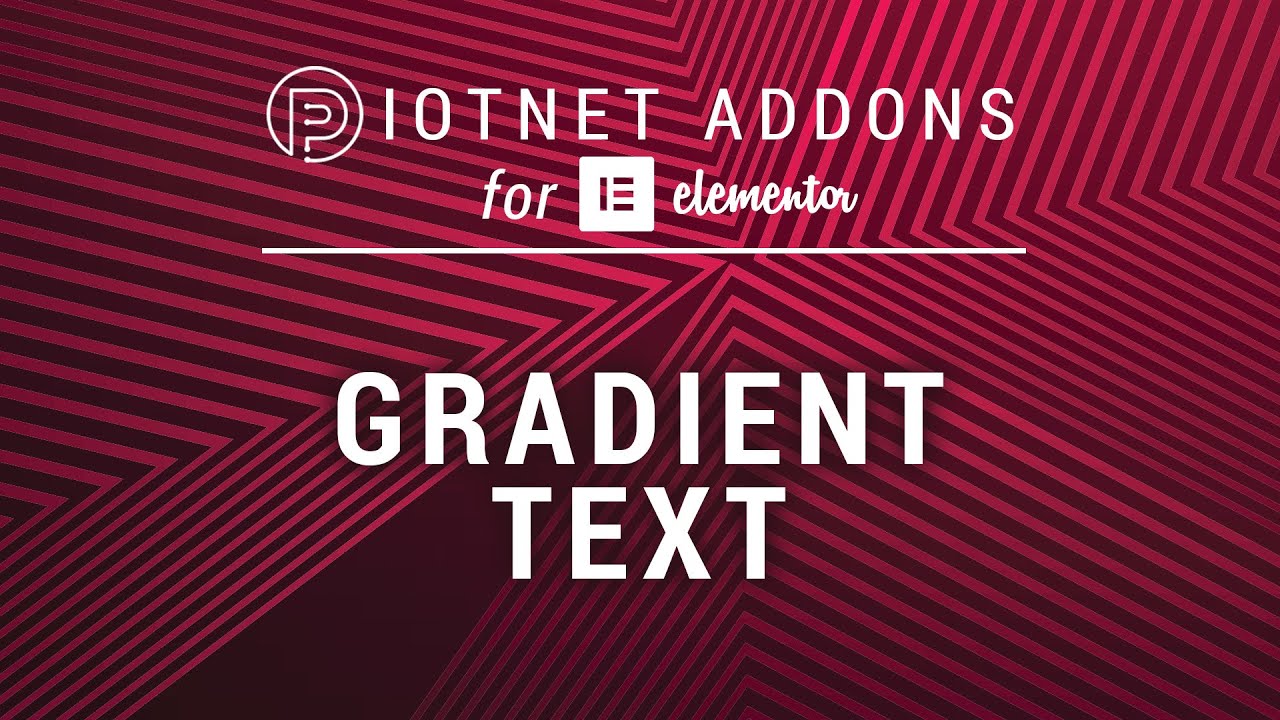 Gradient Text | Piotnet Addons for Elementor (PAFE)