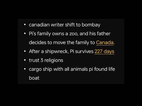 life of pi full explanation in tamil