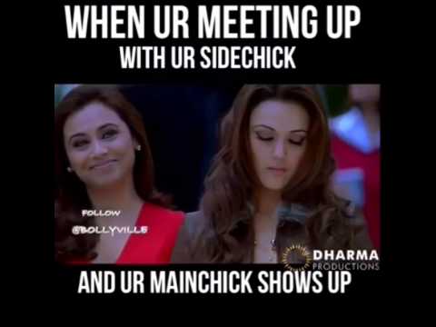 When ur meeting up with ur side chick and ur main chick shows up