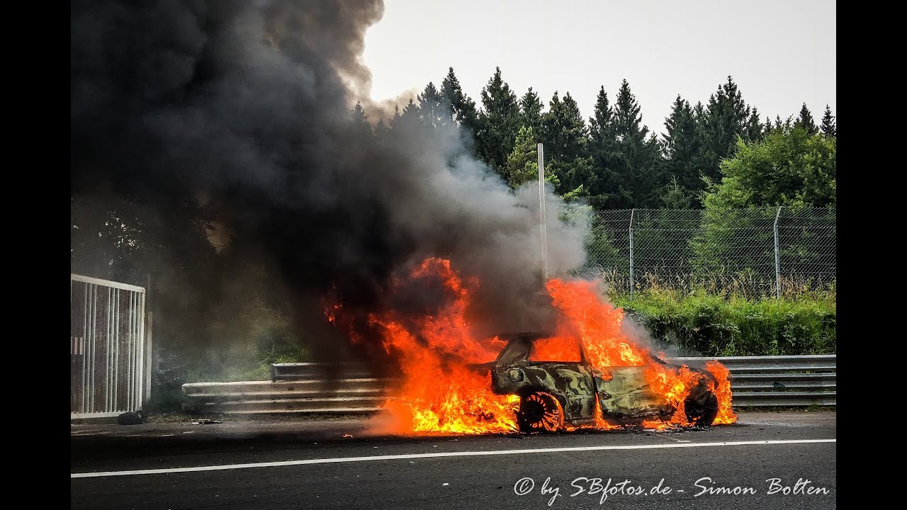 Audi S3 Catches Fire on Nurburgring, Burns to the Ground - autoevolution