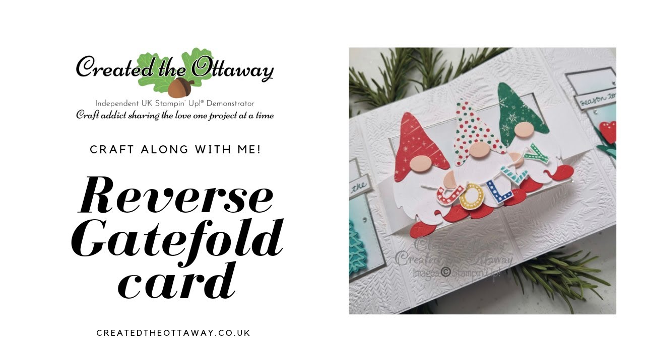 Reverse pop up gatefold card@createdtheottaway