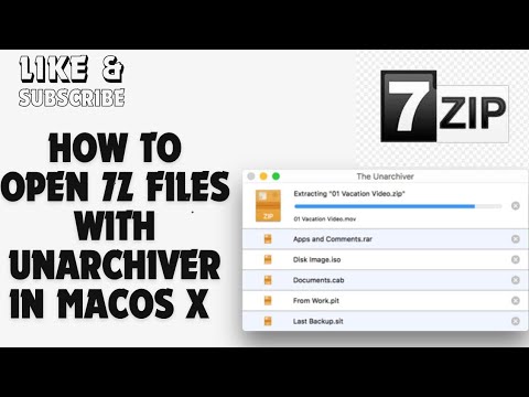 How to Open 7z Files with Unarchiver in Mac OS X