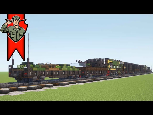 Russian Armored Train "Volga" (1.5:1 Scale) Minecraft Map