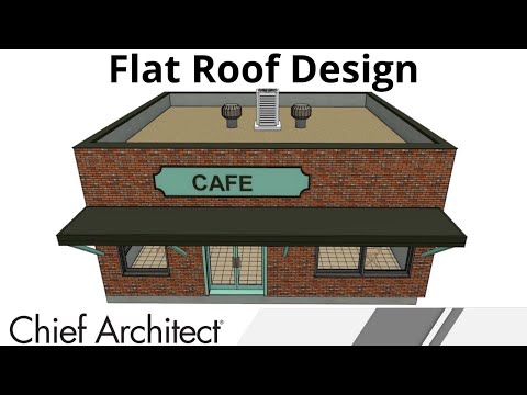 Drawing Parapet Walls with a Flat Roof