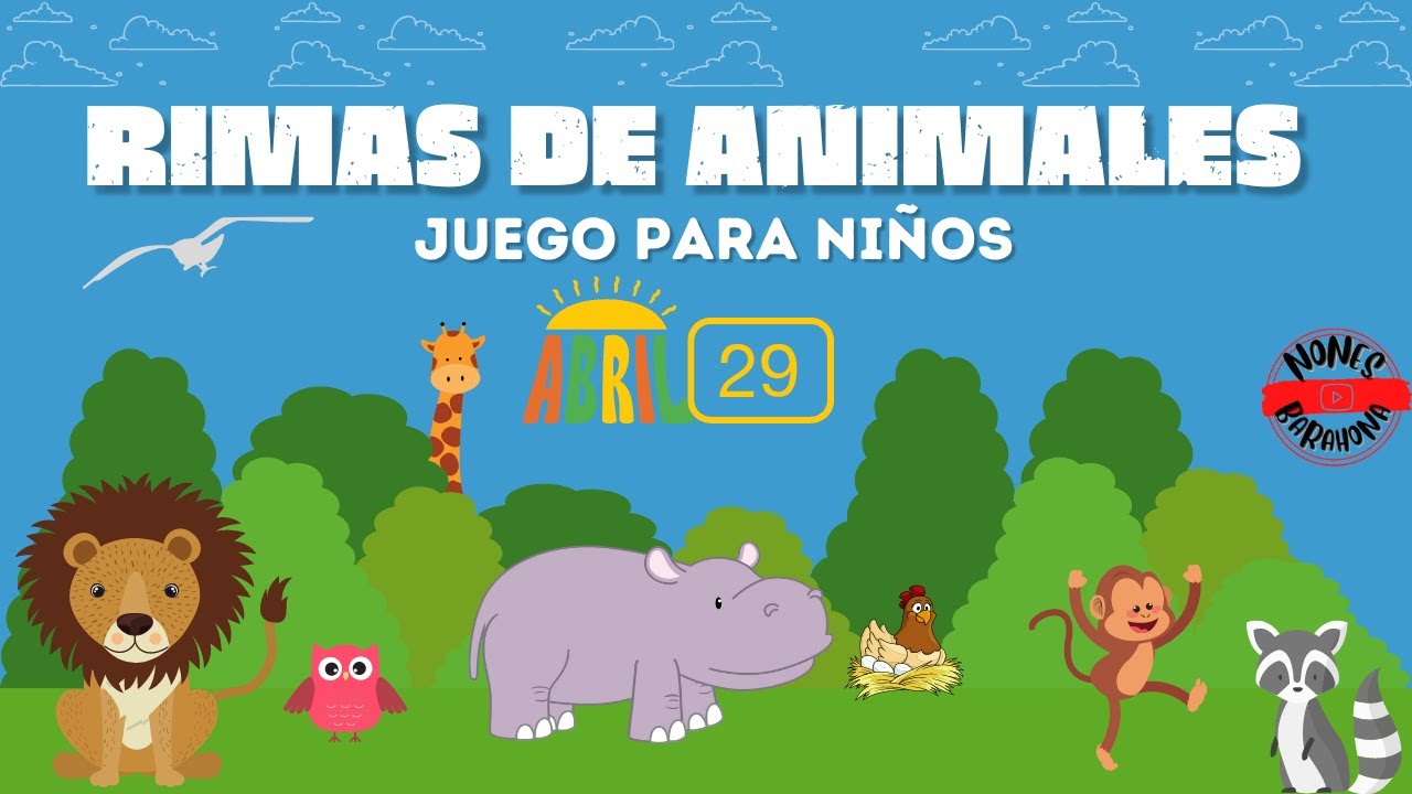 RIMAS DE ANIMALES - JUEGO PARA NIÑOS