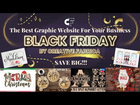 Creative Fabrica! The Best Graphic Website for your Business! Special Black Friday Deal