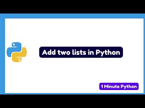 How to Add two Lists in Python