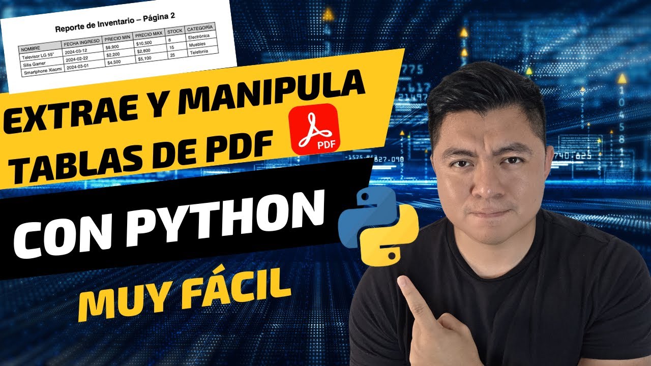 Extraer tablas de PDF usando python pdfplumber (Múy Fácil)
