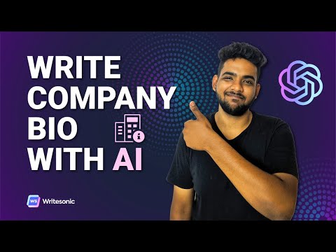 Use AI to Write Your Company About Me/Company Bio in seconds