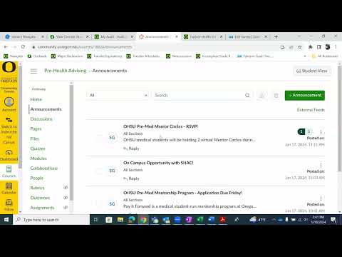 Pre HealthAdvising CANVAS Introduction