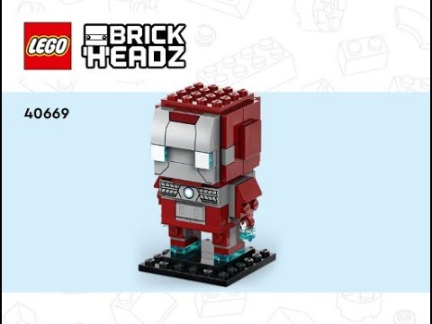 Building instructions for 40669, Iron Man MK5 Figure, LEGO® BrickHeadz™