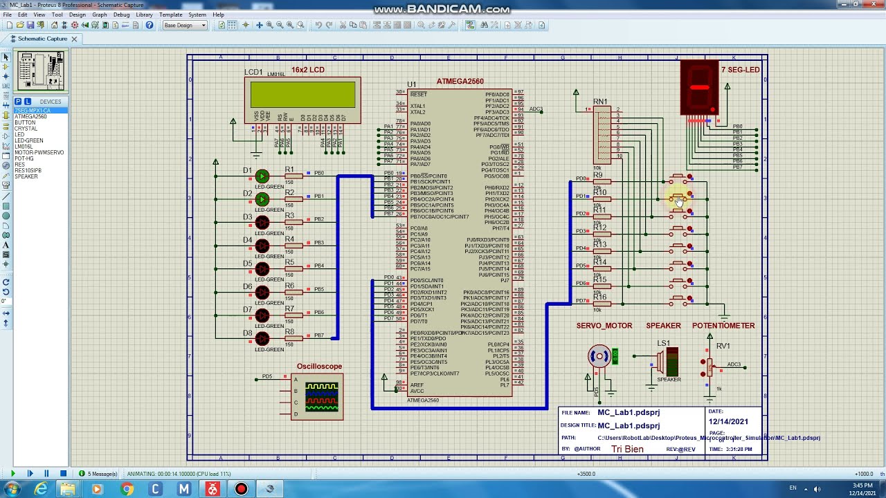 5. External Interrupt Demo -Tutorial AVR Programming Atmel Studio with Proteus