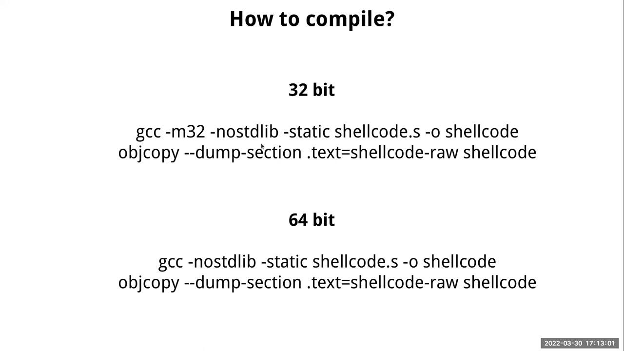 W9L2 Shellcode Development