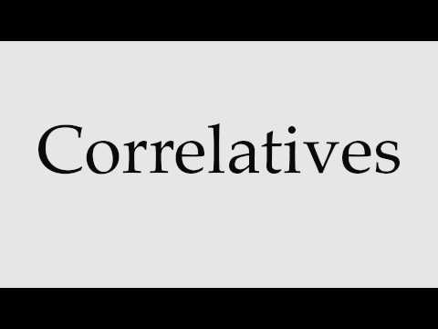 How to Pronounce Correlatives