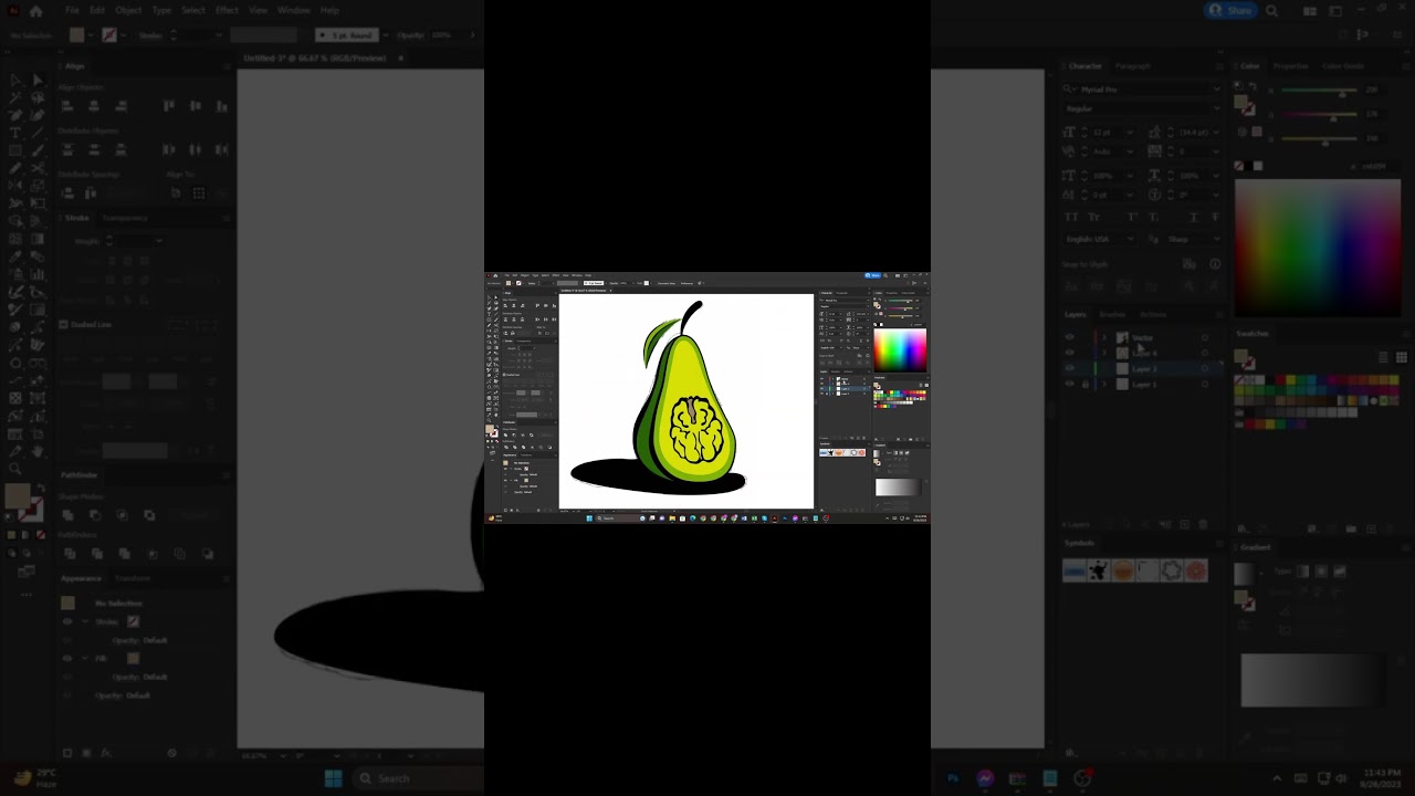 Adobe Illustrator CC tutorial - How to make a fresh vegetable Design