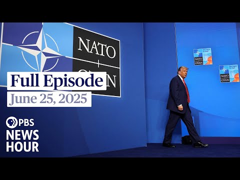 PBS News Hour live episode, June 25, 2025