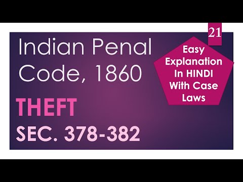 Theft - Easy Explanation - Indian Penal Code