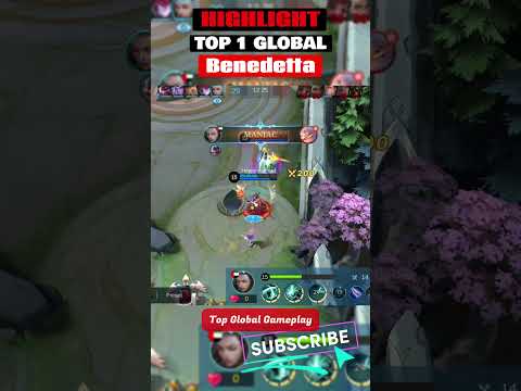 Highlight Top 1 Global Benedetta by Happy dati sad #mlbb #mobilelegends #viral #shorts #benedetta