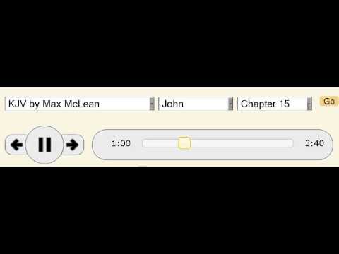 KJV John Chapter 14-16 Audio Bible with counter