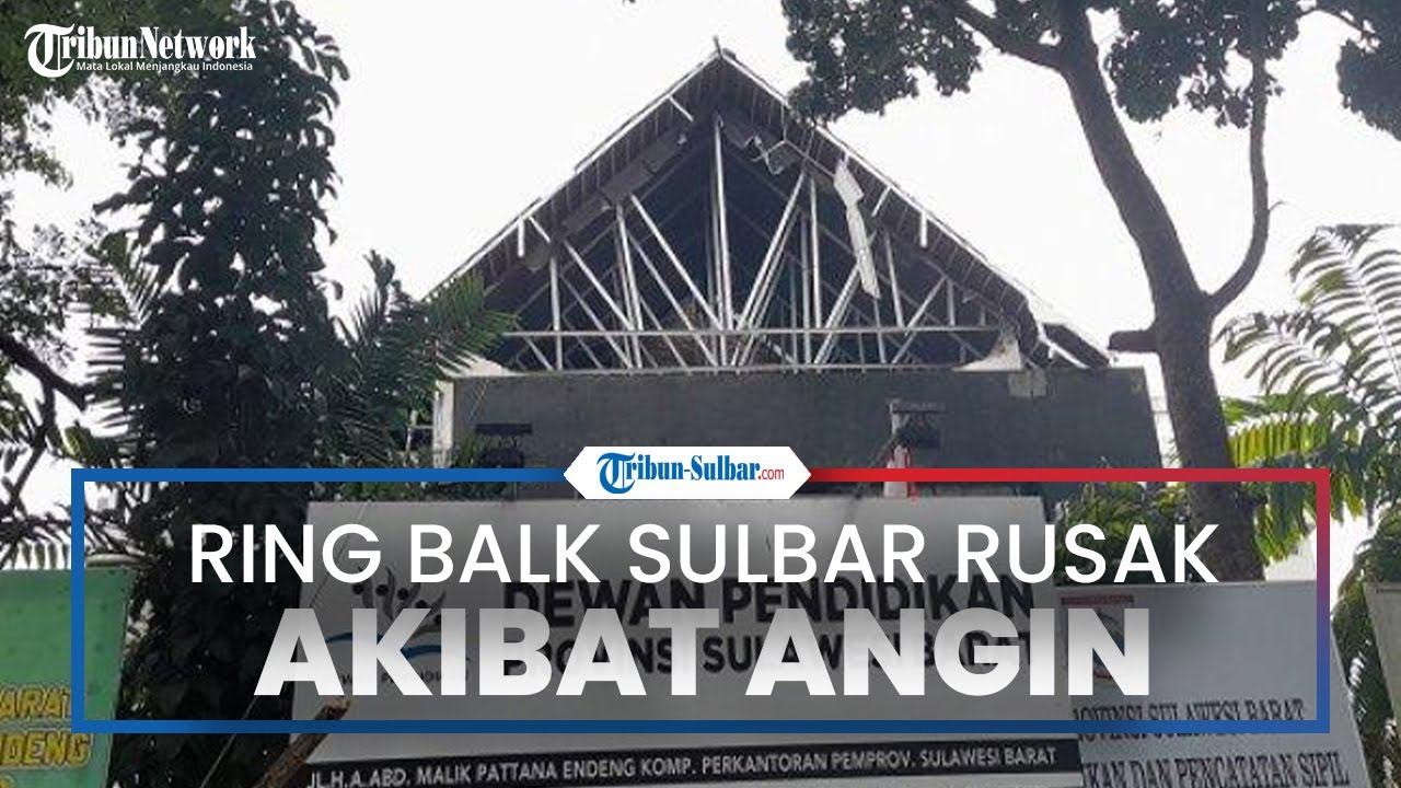 Detik-detik Ring Balk Kantor Sementara Pengadilan Tinggi Sulbar Rusak ...