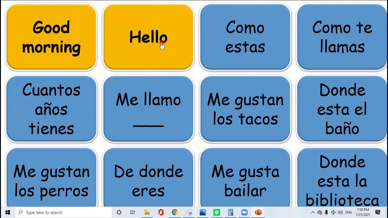 How to create flashcards on Powerpoint - Part 3