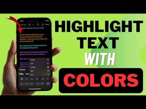 How to Highlight Text With Colors in Notes in iOS 18 & iPadOS 18