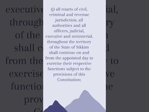 Article 371F Indian Constitution #indianconstitution #upsc