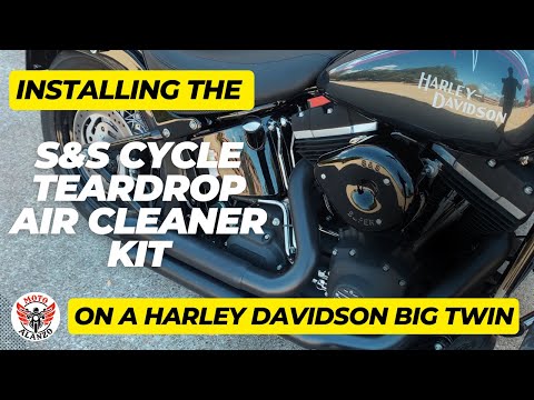 Installing the S&S Cycle Teardrop Air Cleaner Kit on a Harley Big Twin
