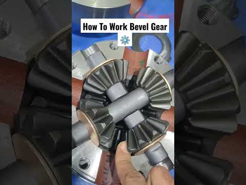 How To Work Bevel Gear ⚙️. #automobile #mechanical #mechanicalengineering #desing #development