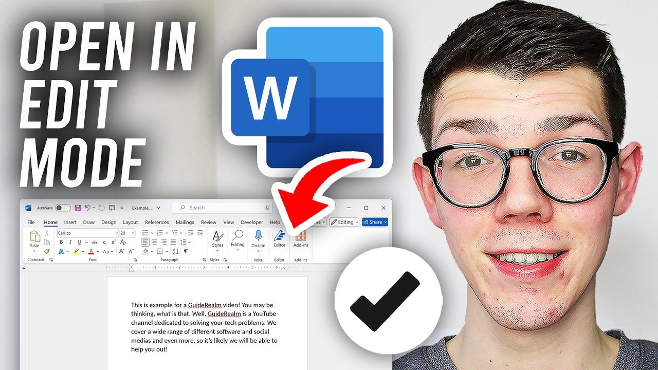 How To Open Word Document In Edit Mode Not Read Only - Full Guide