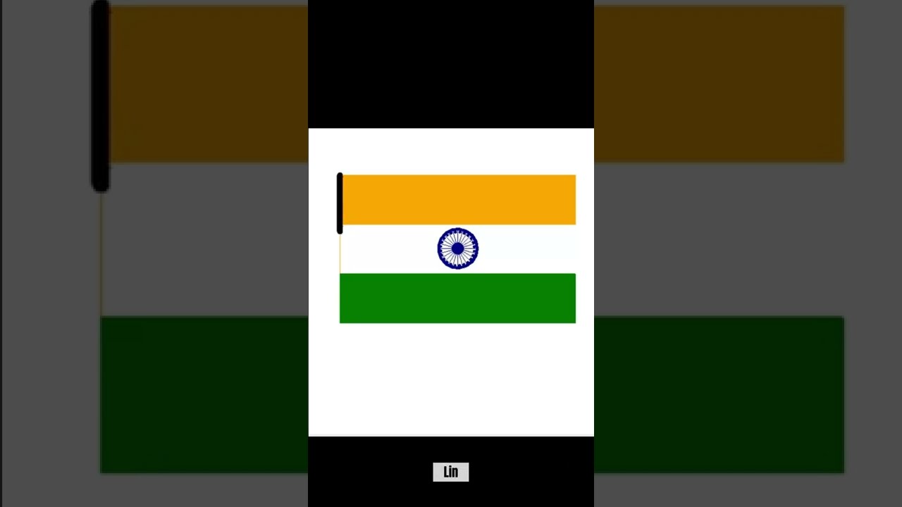 Flag of India using python turtle #shorts #shortsvideo