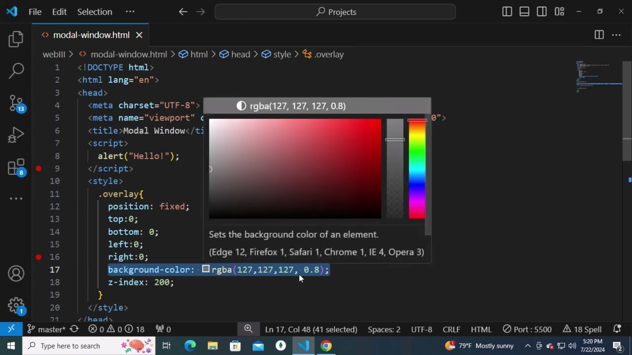 Build a Modal Window component with vanilla JavaScript - Part 1
