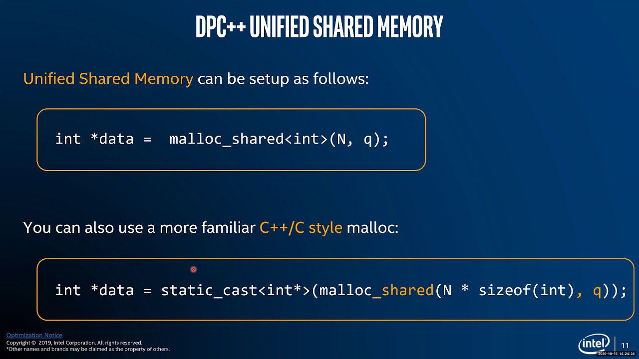 Tutorial: DPC++ New Features - Unified Shared Memory (USM), Sub-Groups...