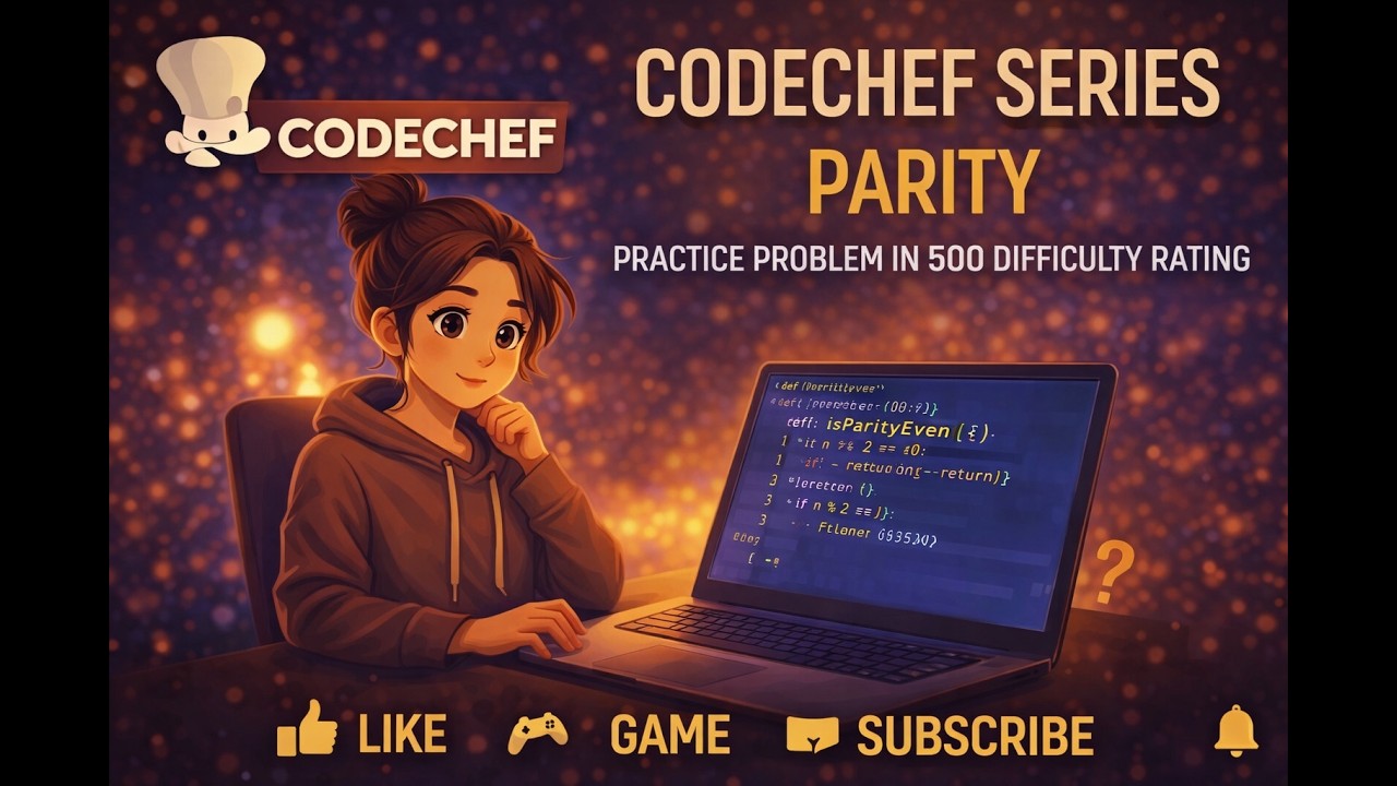 CodeChef Parity Solution | 500 Difficulty Practice Problem