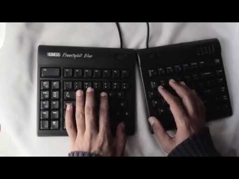 Kinesis Freestyle Blue Bluetooth Ergonomic Keyboard