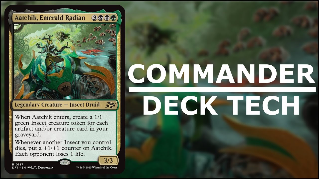 Aatchik, Emerald Radian - Insect Tribal - Commander Deck Tech [ MTG / EDH / Magic: The Gathering ]