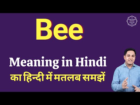 Bee meaning in Hindi | Bee ka kya matlab hota hai | daily use English words