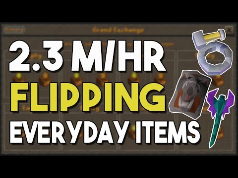 Easily Make 2.3M/HR By Flipping These Everyday Items! - Flipping and Money Making For 1 Hour! [OSRS]